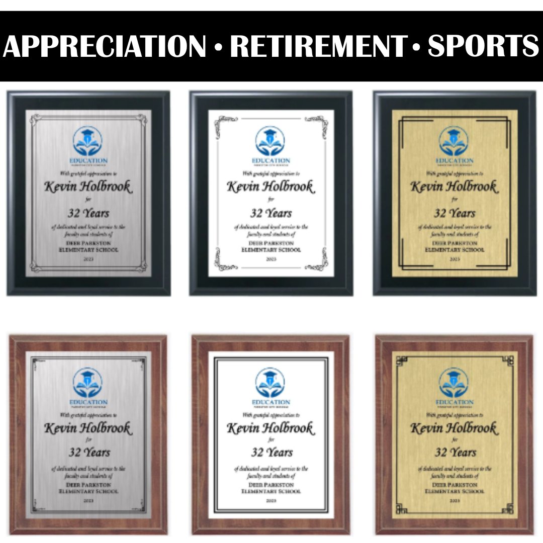 Plaques | Recognition Plaques | Perpetual Plaques | Award Plaques