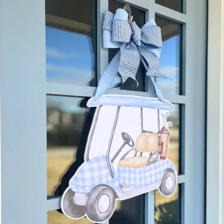 Door Hanger - Tee Time | Golf Cart Door Hanger | Country Club Door Hanger