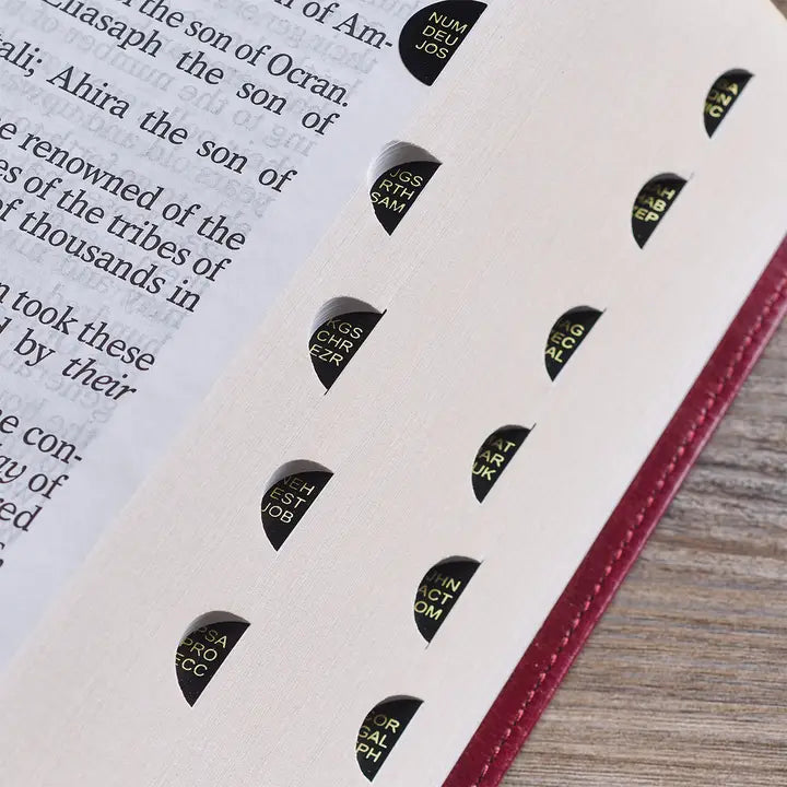 KJV Bible | The Holy Bible | Burgundy Bible | Leather Bible | St. John ...