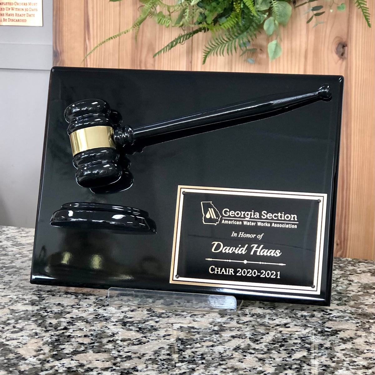 Personalized Gavel Plaques | Gavel Awards | Custom Gavel w/ FREE Plate
