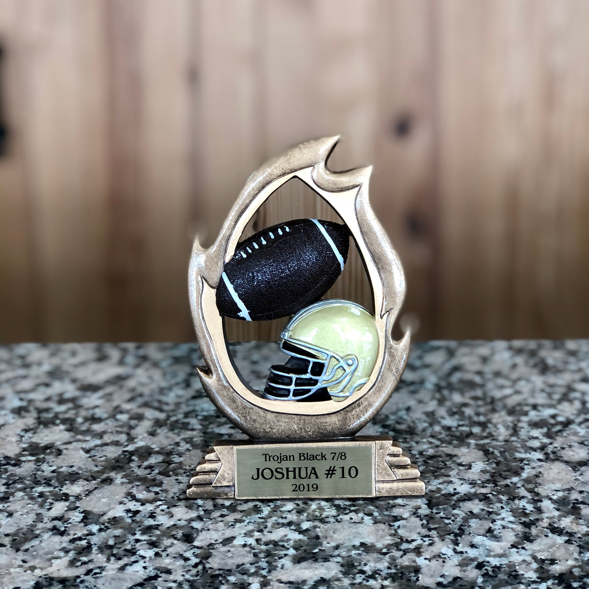 Engraved Football Trophy | Flame Football Trophy | FREE Engraving