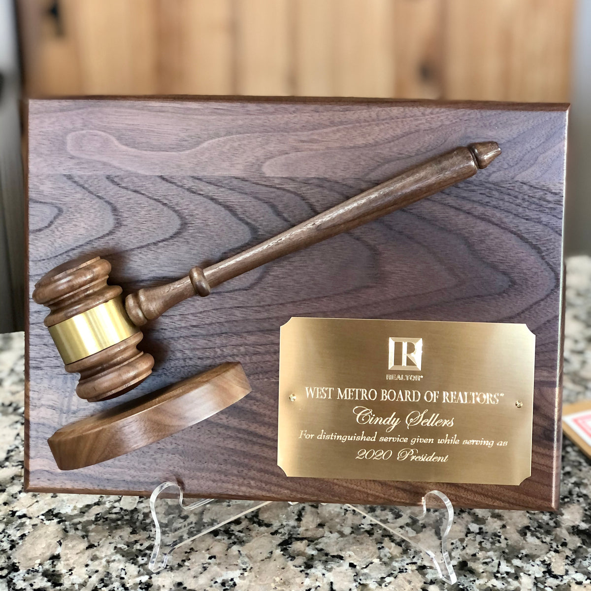 Personalized Gavel Plaques | Gavel Awards | Custom Gavel w/ FREE Plate